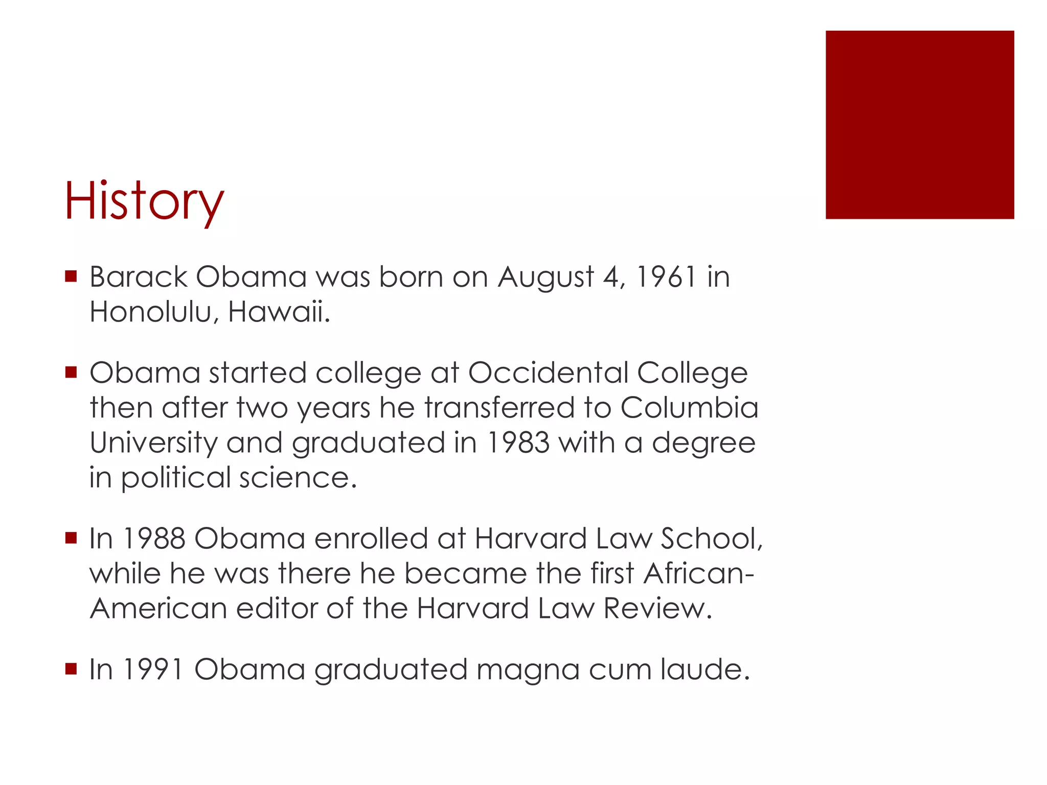 Obama Presentation | PPTX