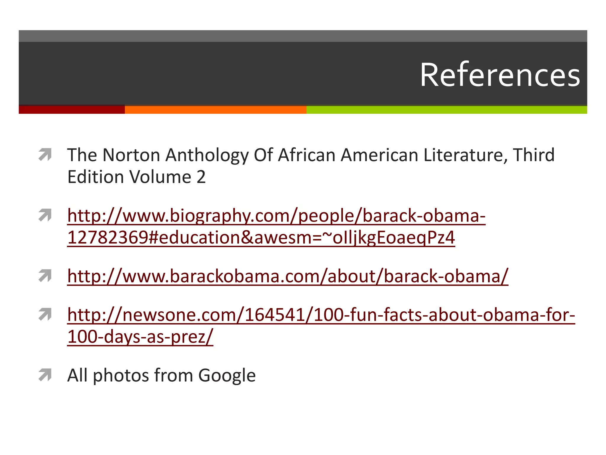 Barack Obama Presentation | PPTX