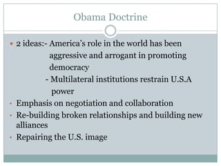Obama’s foreign policy | PPTX