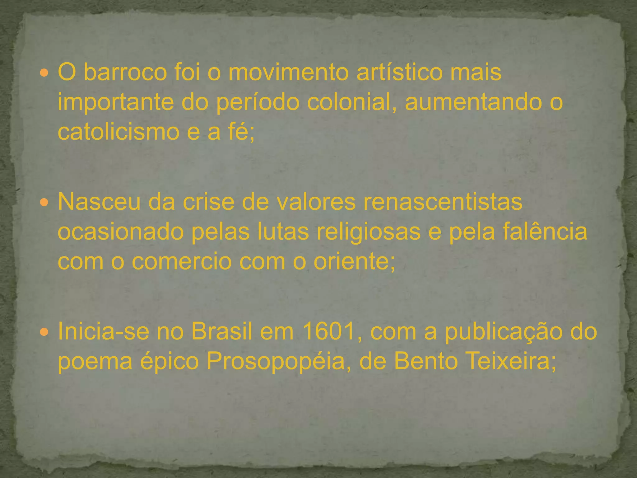 O barroco | PPTX