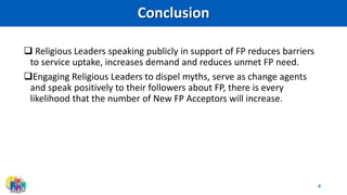 Obasesam Edet: Effective Participation of Religious Leaders in FP | PPT