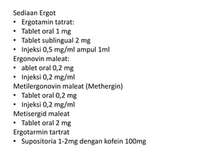 Obat obat uterotonika | PPTX