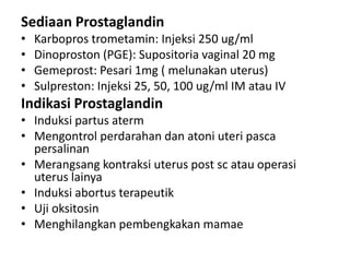 Obat obat uterotonika | PPTX
