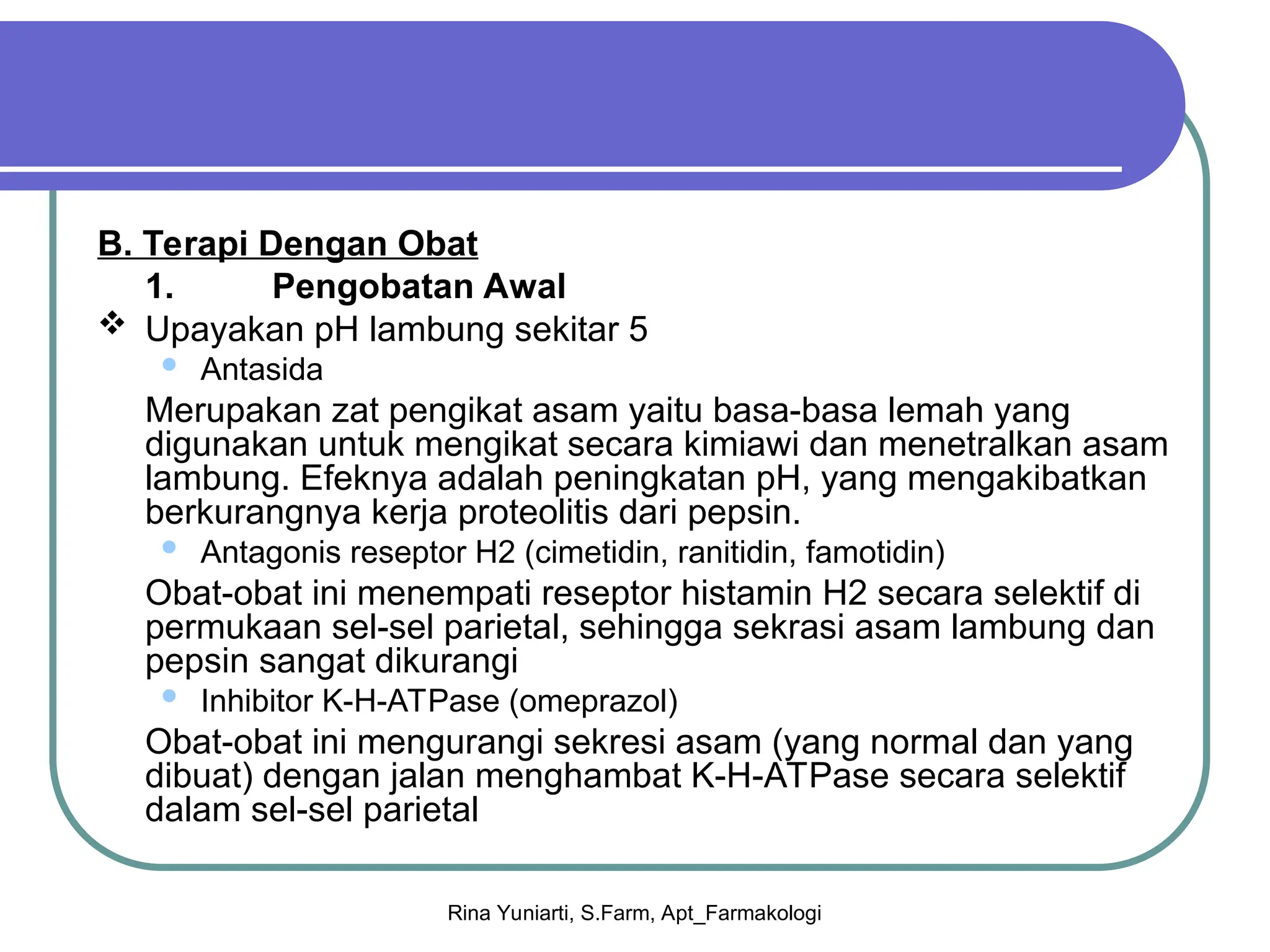 obat-saluran-pencernaan-anti tukak.dan obatnya | PPT