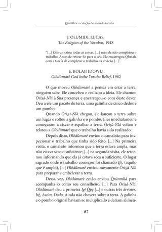 Obatala e a criacao do mundo ioruba | PDF