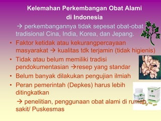 Materi Kuliah Obat Alami | PPT