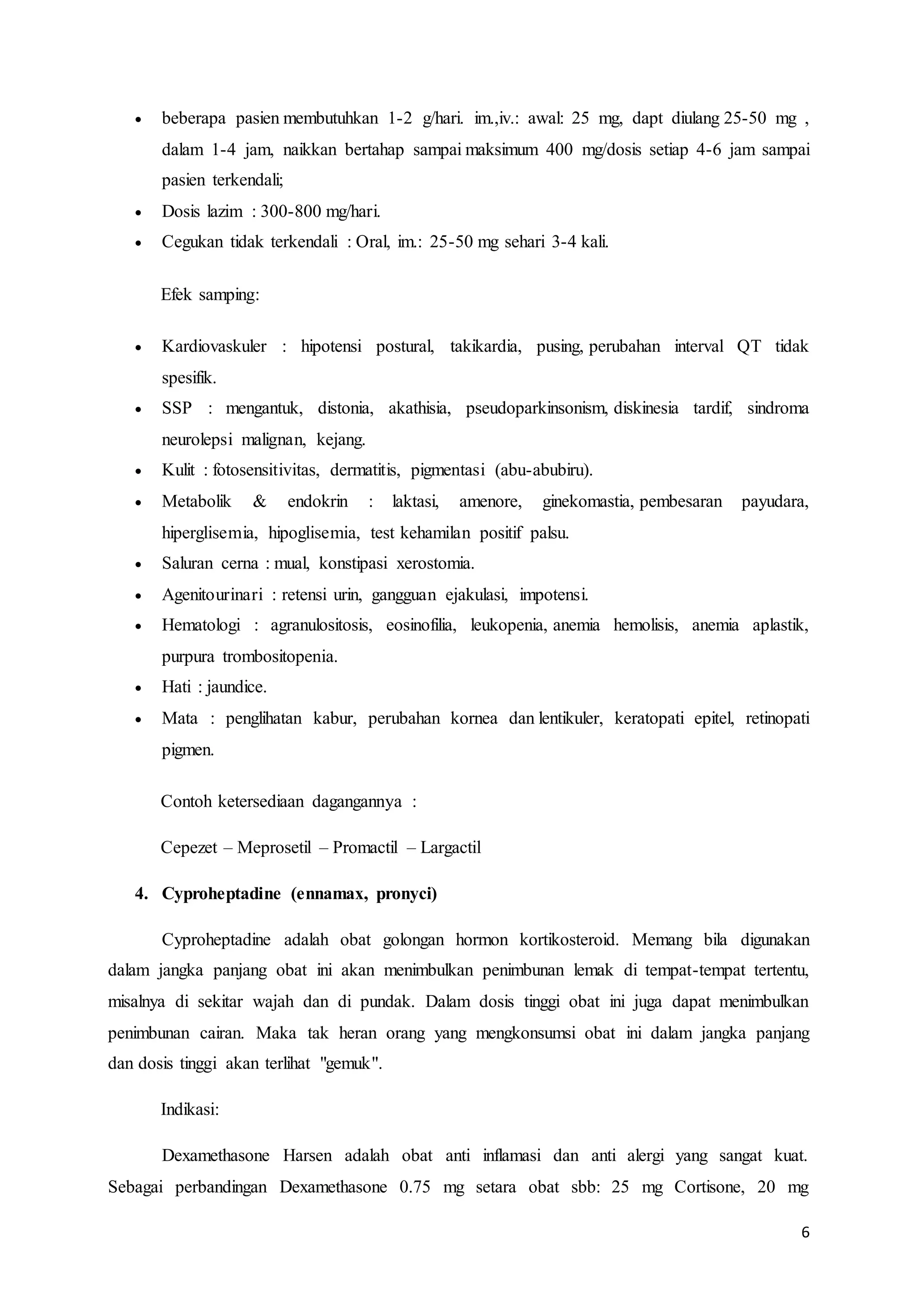 Obat antihistamin | DOCX