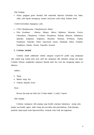 Obat antihistamin | DOCX