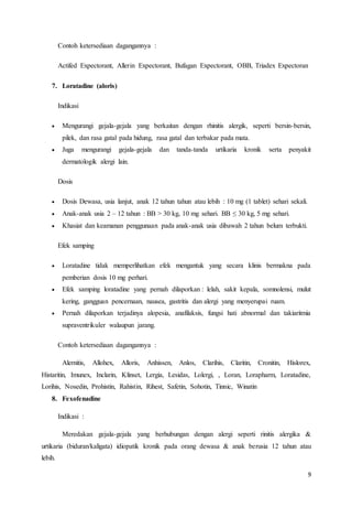 Obat antihistamin | DOCX