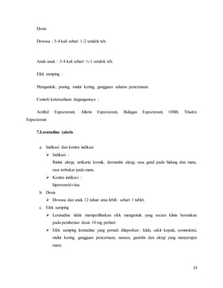 Obat antihistamin dan abat | DOCX