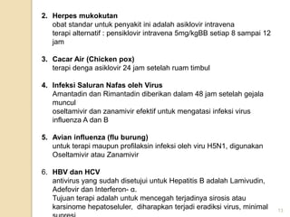 Bahan Ajar Obat Obat Anti Virus | Education | PPTX