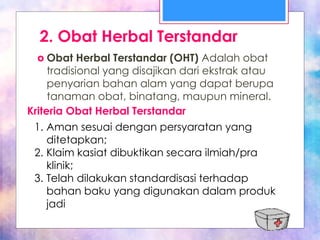 Obat bahan alam indonesia | PPTX