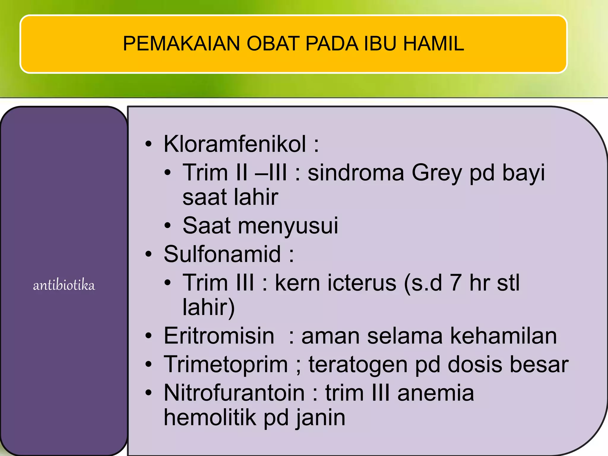 OBAT DALAM KEHAMILAN DAN MENYUSUI.ppt