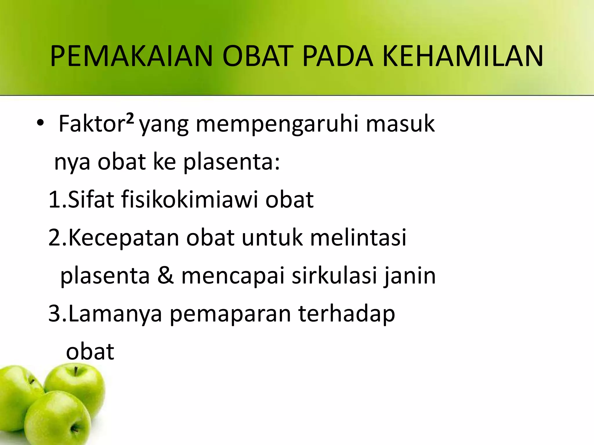 OBAT DALAM KEHAMILAN DAN MENYUSUI.ppt