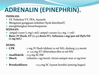 Obat emergency | PPTX