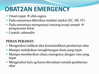 Obat emergency | PPTX