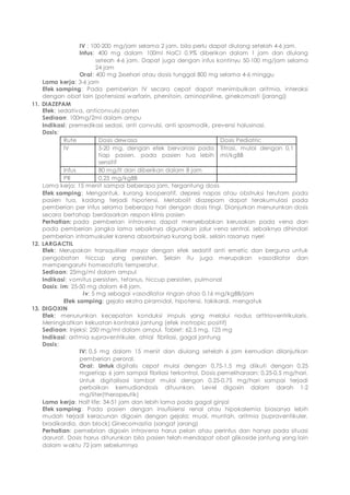 Obat emergency | DOCX