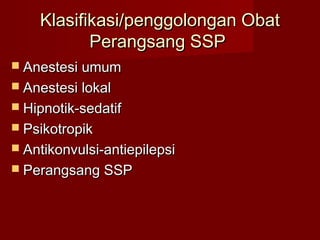 Obat gangguan ssp | PPT