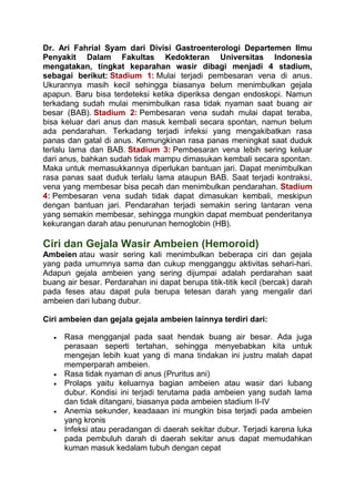 Obat hemoroid berdarah bentuk kapsul | PDF