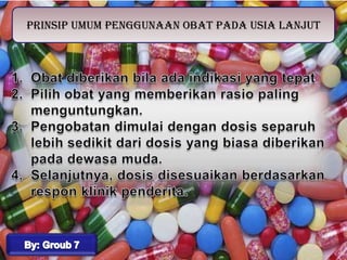 Pemberian Obat Pada Lansia | PPTX