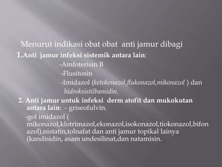 Obat obat anti jamur | PPTX