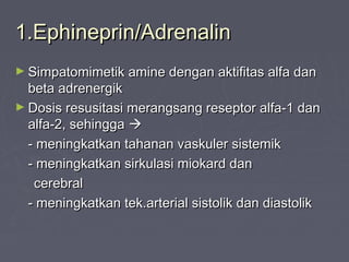 Obat obat emergency | PPT