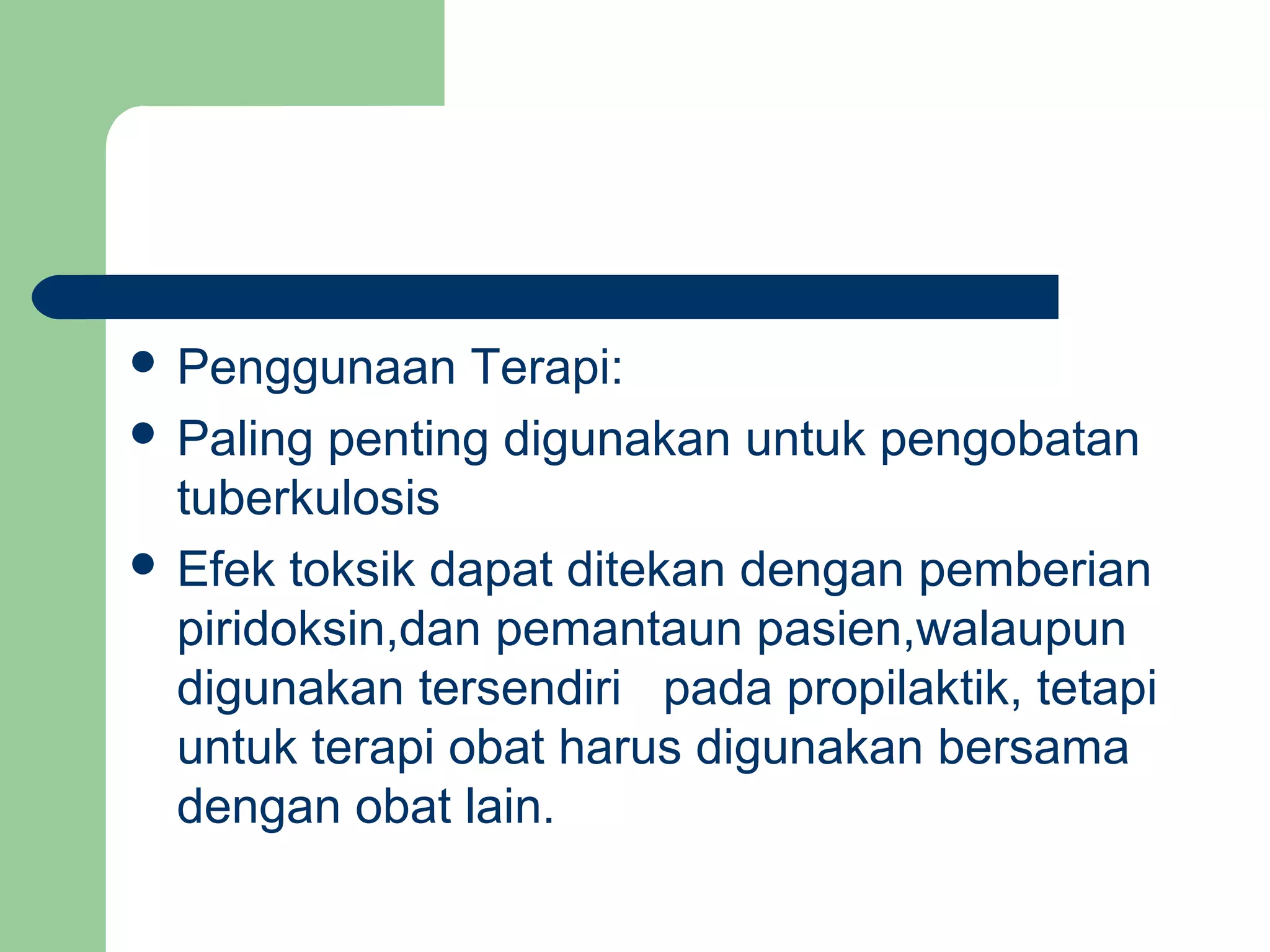 Obat obat yang digunakan pada kemoterapi tuberkulosis | PPT