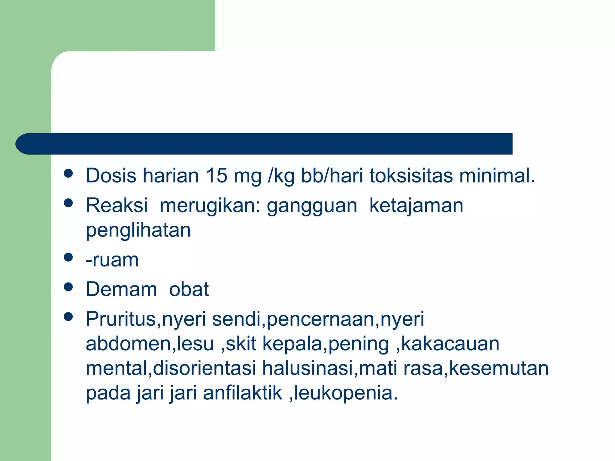 Obat obat yang digunakan pada kemoterapi tuberkulosis | PPT