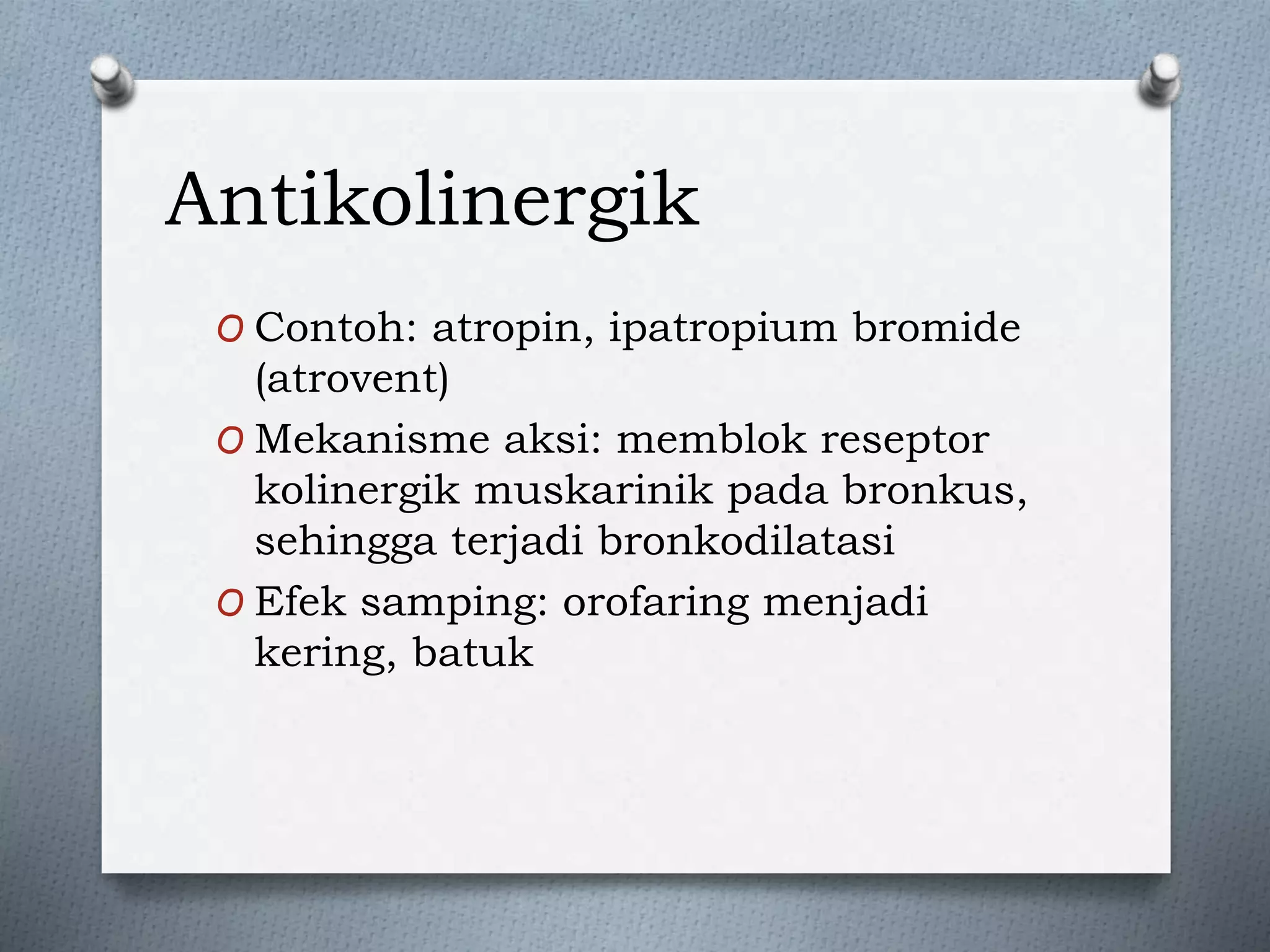 Obat Pada Sistem Pernafasan_Materi Dosen IKM | PPTX