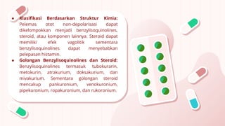 obat pelumpuh otot golongan depolarisasi dan non depolarisasi | PPTX