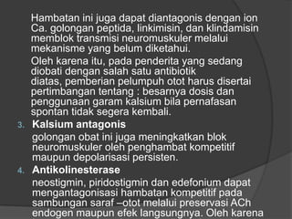 Obat pelumpuh otot dan ganglion | PPTX