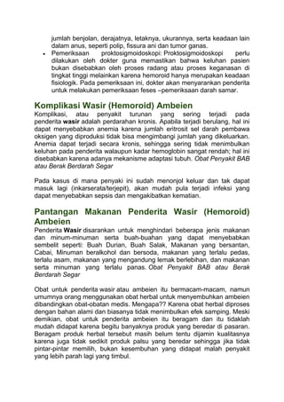 Obat penyakit bab atau berak berdarah segar | PDF