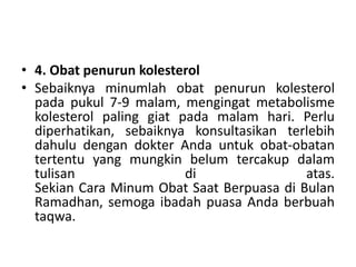 Obat saat puasa | PPTX