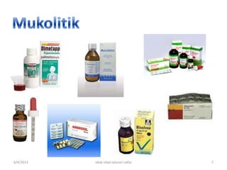 Obat saluran nafas farmakologi | PPTX