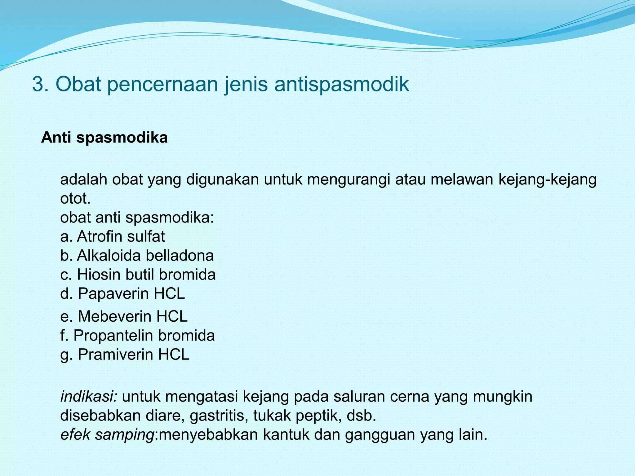Obat saluran pencernaan | PPTX