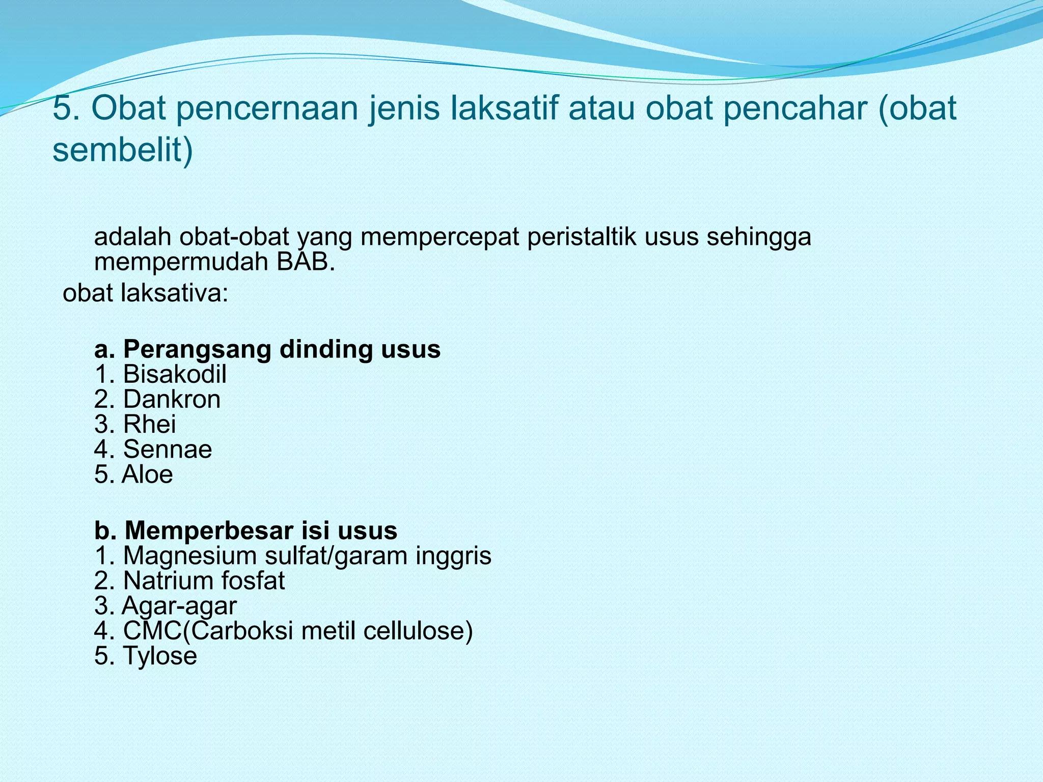 Obat saluran pencernaan | PPTX