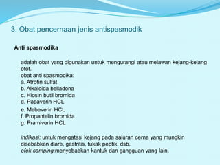 Obat saluran pencernaan | PPTX