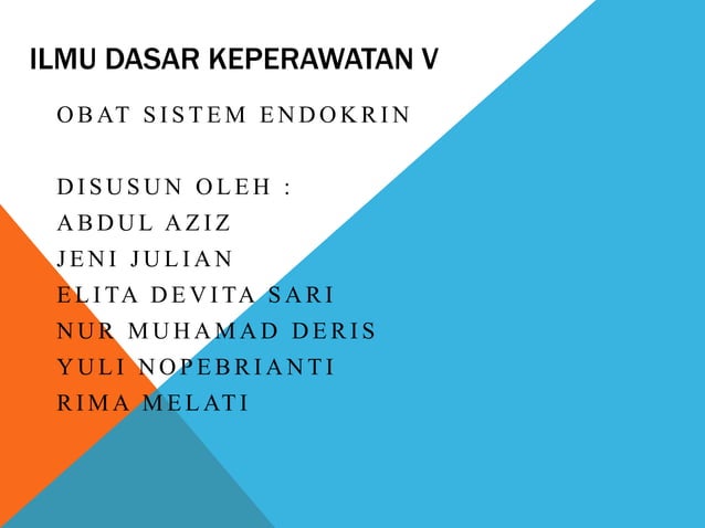 Obat sistem endokrin | PPTX