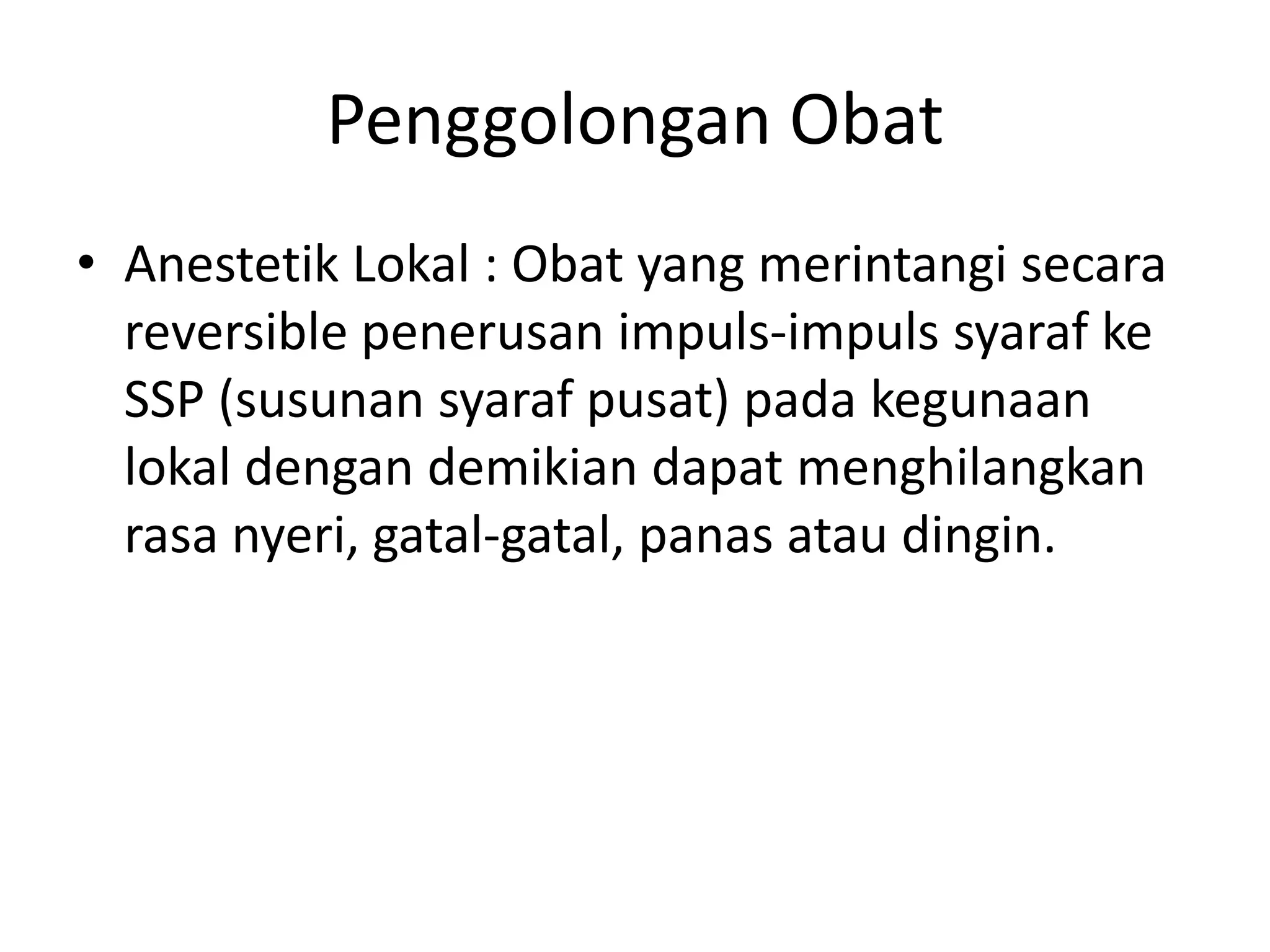 Obat sistem saraf pusat | PPTX