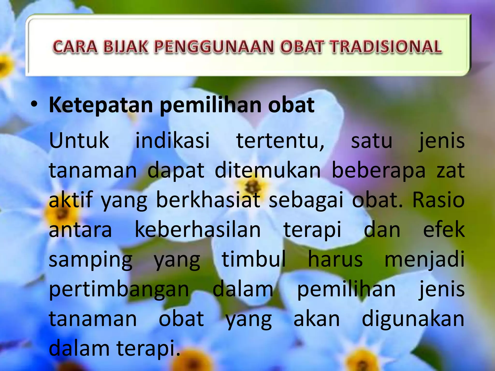 Obat tradisional | PPTX