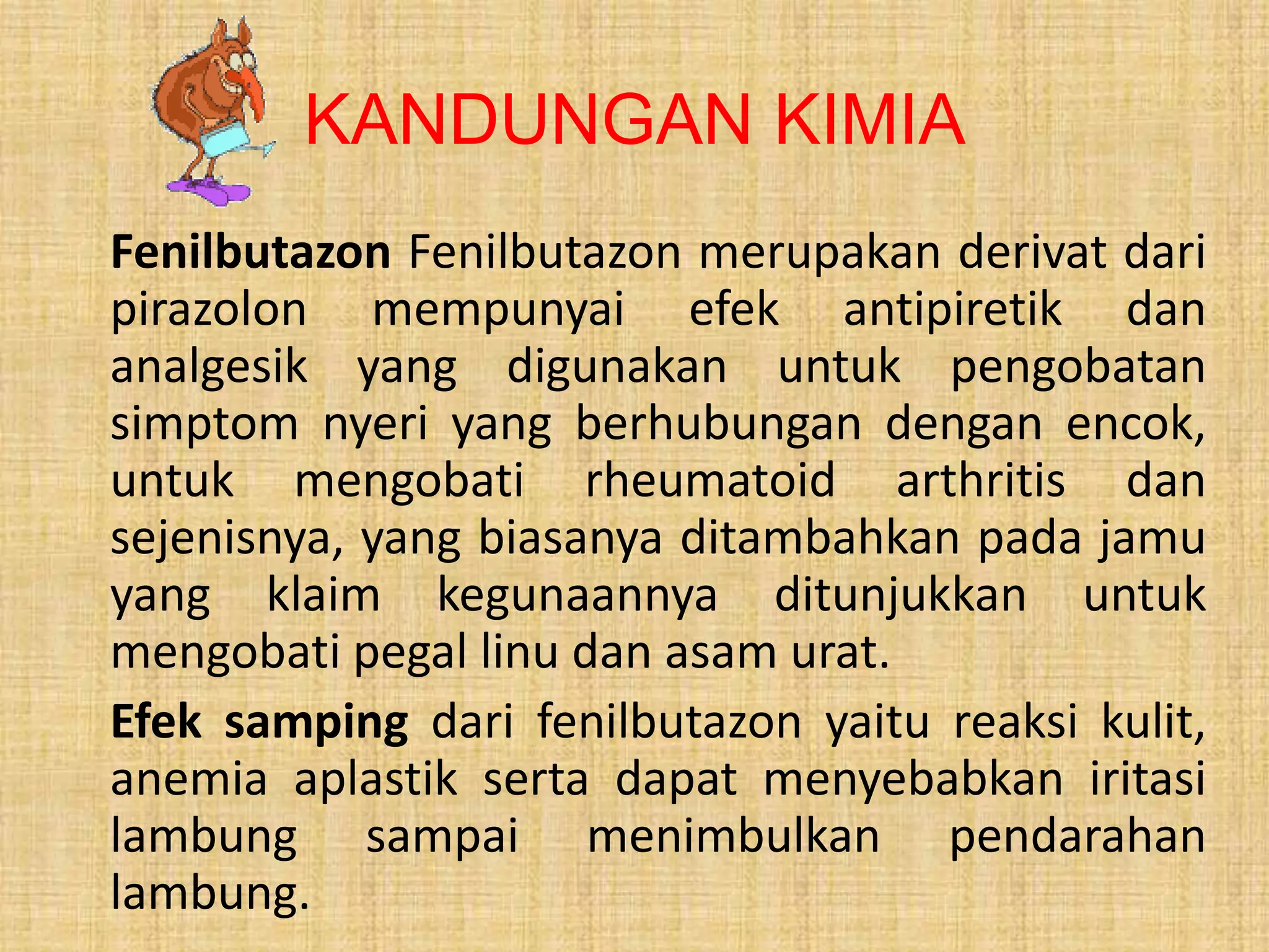 Obat tradisional yang mengandung bko | PPTX