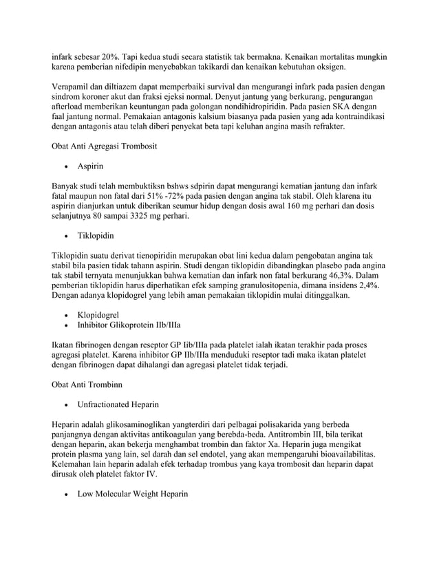 Obat untuk angina pectoris | PDF