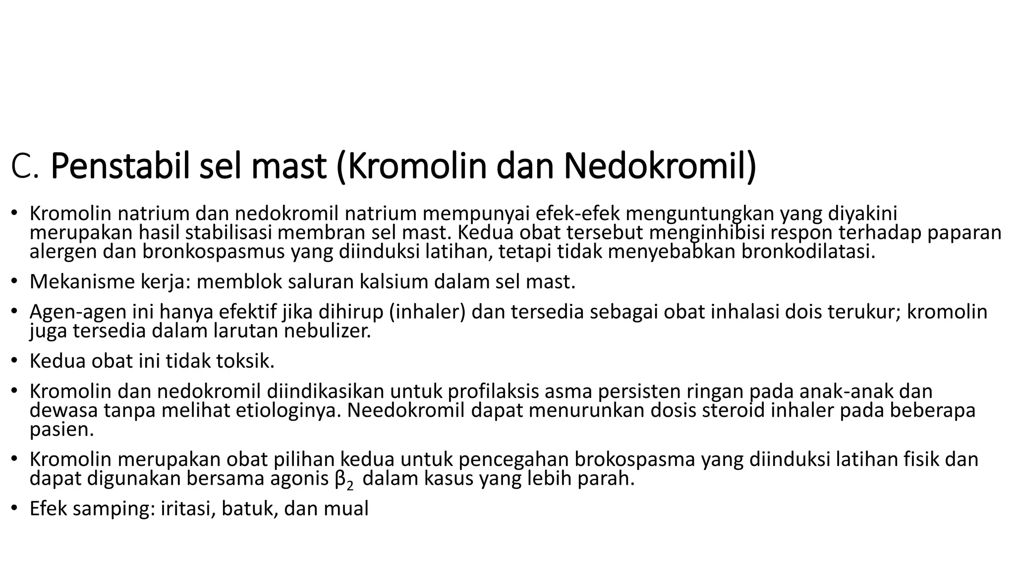 farmakologi obat obat saluran pernafasan | PPTX