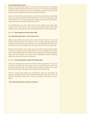 Cara Mengatasi Wasir Alami | PDF