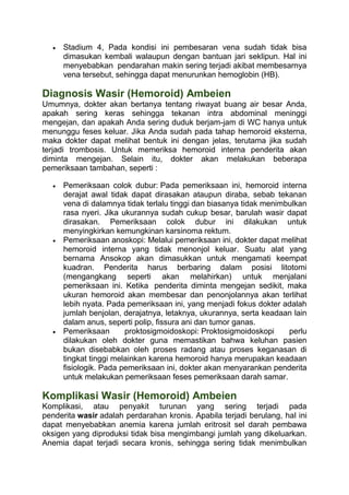 Obat wasir hemorid selain lanaven | PDF