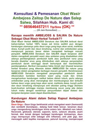 Obat wasir hemorid selain lanaven | PDF