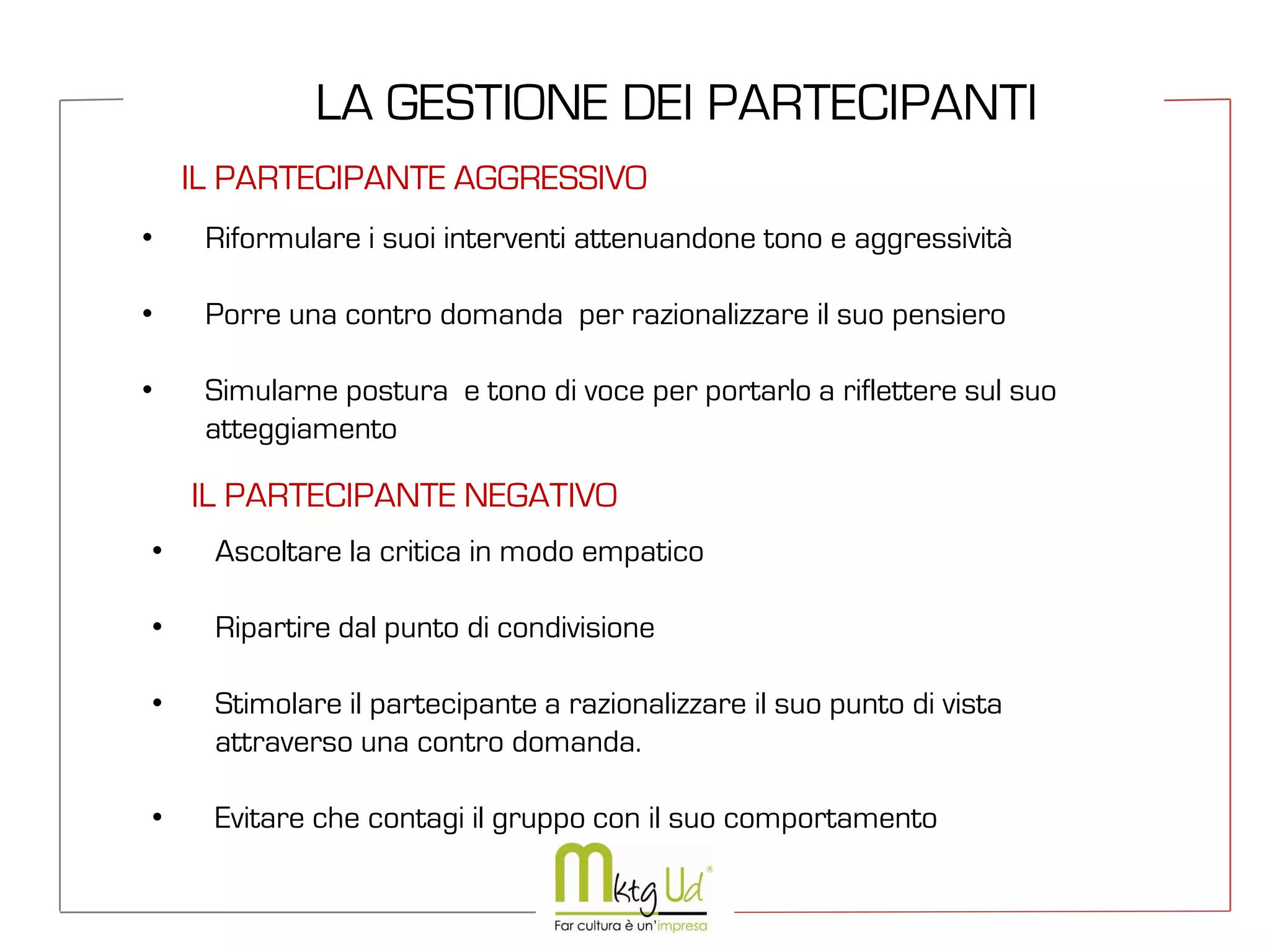 Obbiettivo: relazionarsi ad una platea | PDF