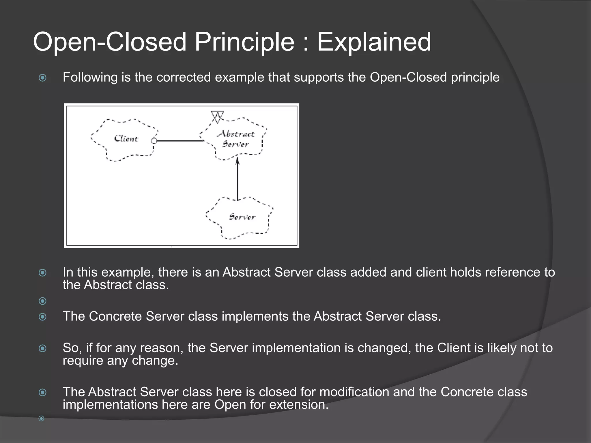 Object Oriented Design SOLID Principles | PPT