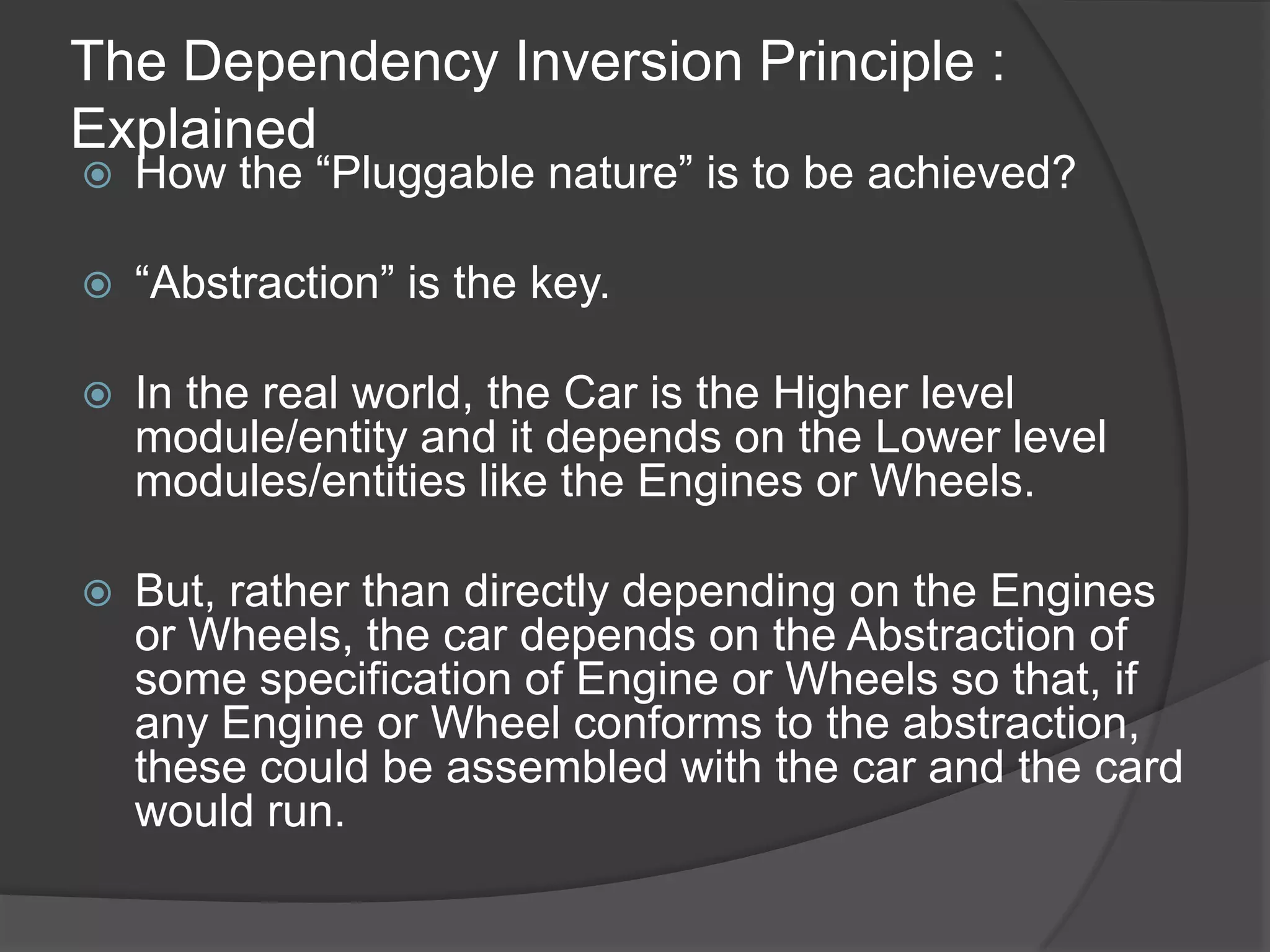 Object Oriented Design SOLID Principles | PPT