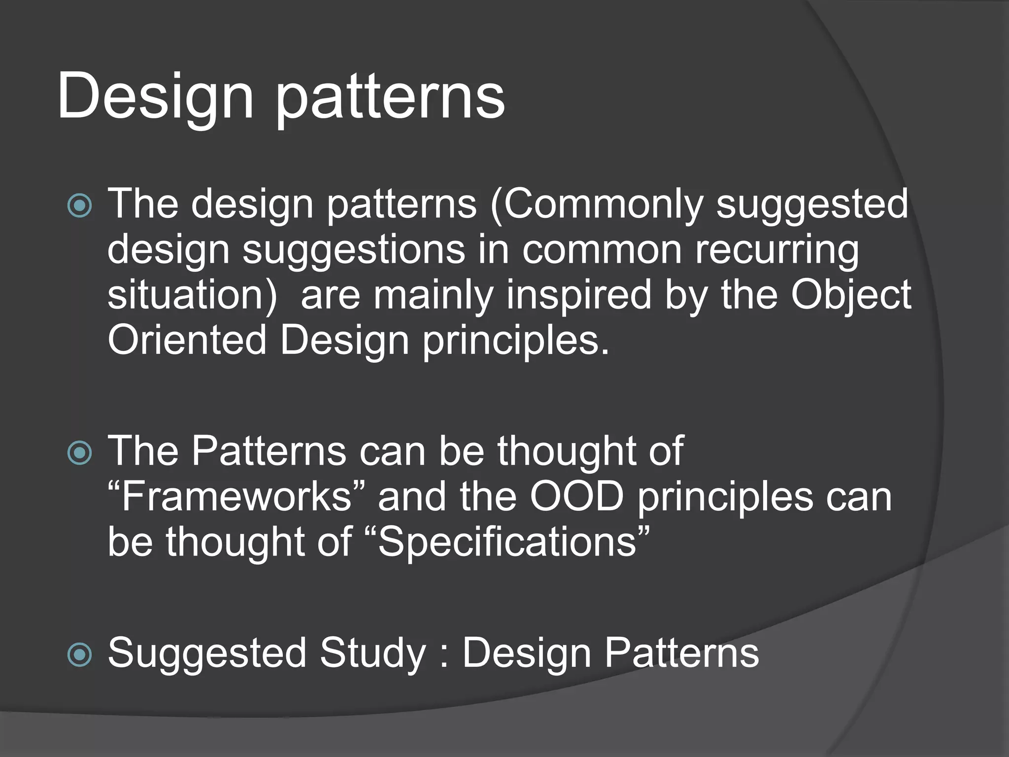 Object Oriented Design SOLID Principles | PPT